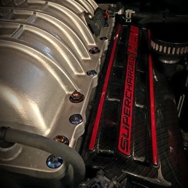 Trackhawk/hellcat engine bay kit – Titanium Works