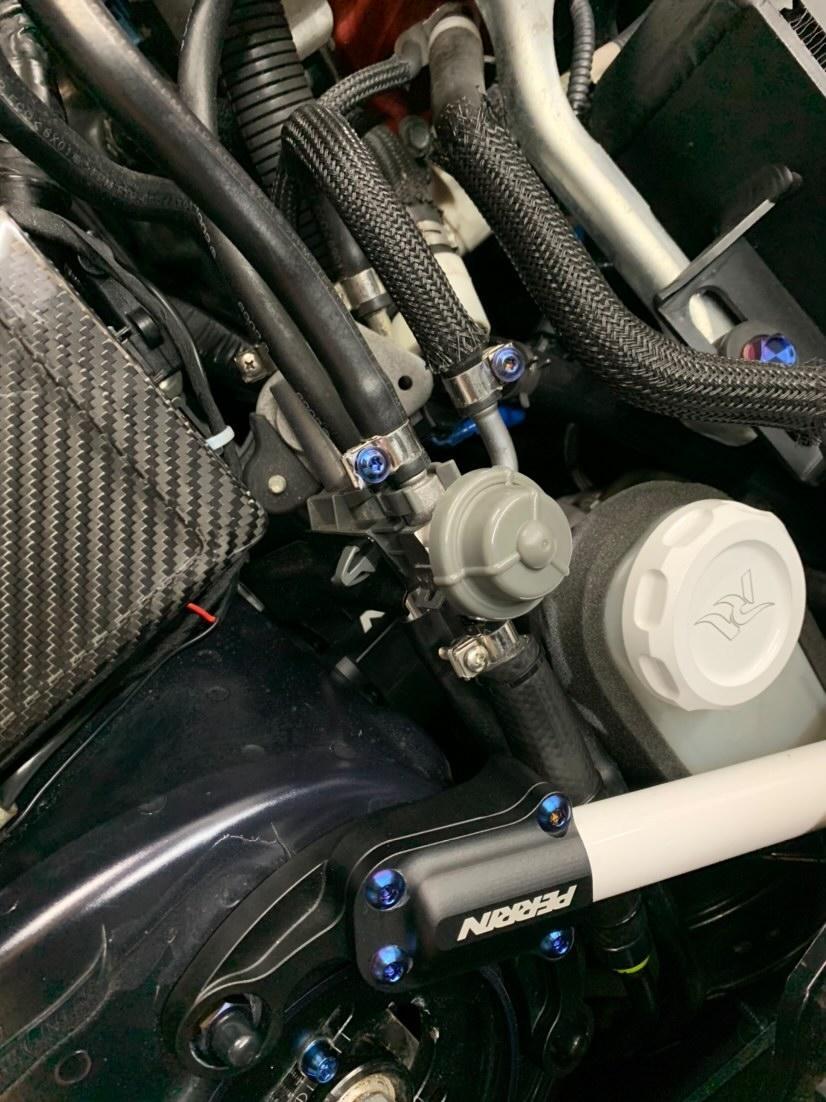 Subaru fuel line clamp hardware – Titanium Works